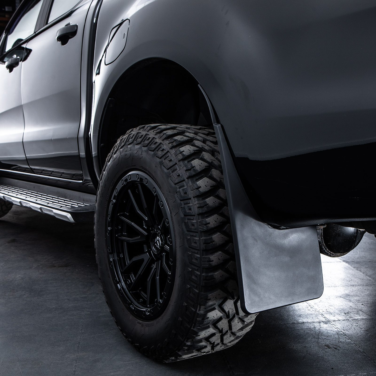 Ford Ranger T6 T7 T8 11-22 Black Mud Guard Flaps - Sigma 4x4